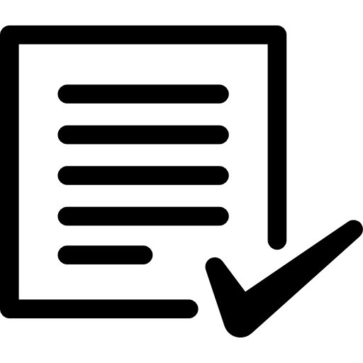 Business, task, Completed, document, Checked, done icon