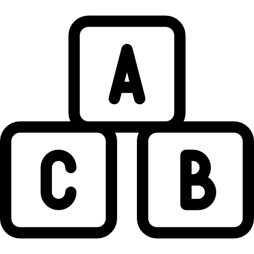 Baby Toy, Alphabet, learning, Abc, Bricks icon