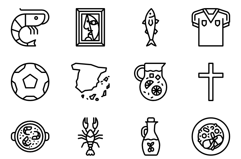 Spanish Traditional Elements Icon