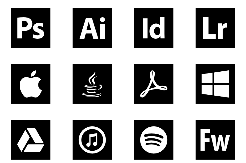 Solid Logo Collection Icon