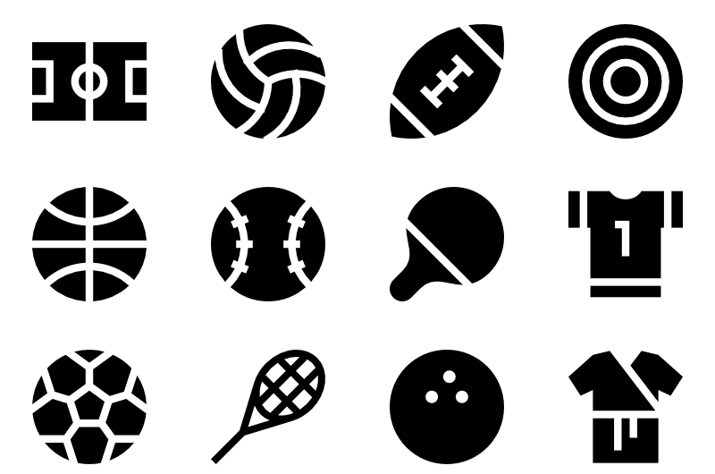 Solid Sport Elements Icon