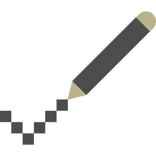 pencil, pixelated, Designer, pixel icon