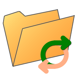 Folder, exchange icon
