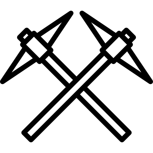 Improvement, Tools And Utensils, Miner, dig, pick icon