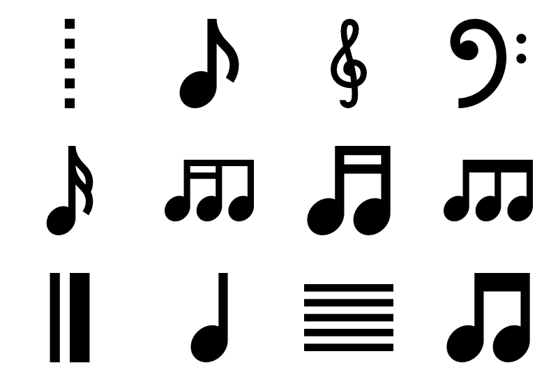 Musical Symbols and Annotations Icon