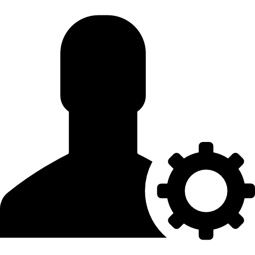Man, Businessman, settings, people, user, Avatar icon