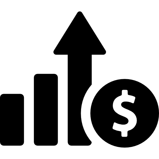 Arrow, graph, Stats, graphic, Bars Chart, Business, growth icon