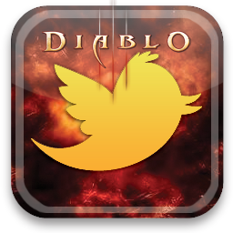 twitter, diablo icon