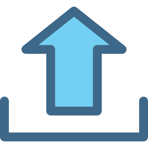 outbox, upload, Multimedia Option, uploading, up arrow, Direction, Arrows icon