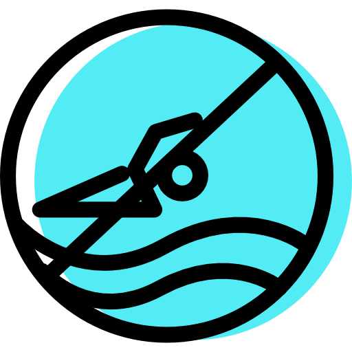 signs, swimming, Obligatory, Circular, traffic sign icon