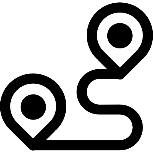 Road, Route, Map, Maps And Flags, mapping, pointers, track, Routes icon