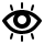 Eye, red icon
