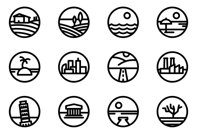 Minimal Landscapes Icon