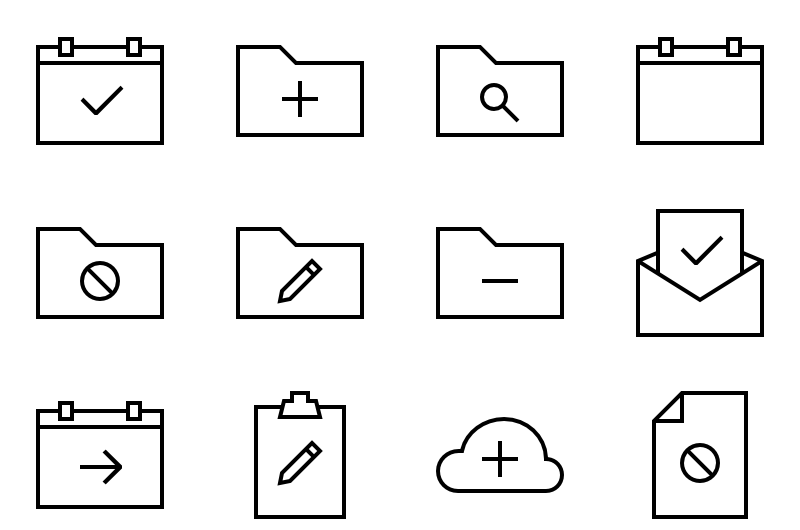 Basic Elaboration Icons