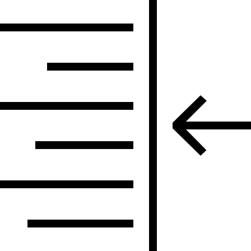Left Indentation, Left Indent, interface, signs, Text Format, Arrow ...