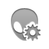 Gear, gray, Alien icon