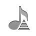 eighth, music, Note, pyramid icon