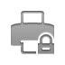 printer, Lock icon