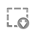 Down, Rectangular, Selection icon