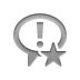 exclamation, star, Chat icon