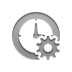 Clock, Gear icon