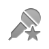 Microphone, star icon