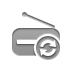 radio, refresh icon