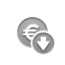 coin, Down, Euro icon