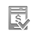 invoice, checkmark icon