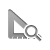 square, zoom, ruler icon