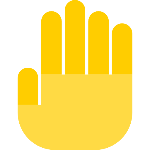 Wait, stop, Hand, Open Hand, Gestures, Finger icon