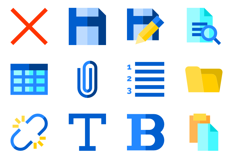 Text Editor Set Icon