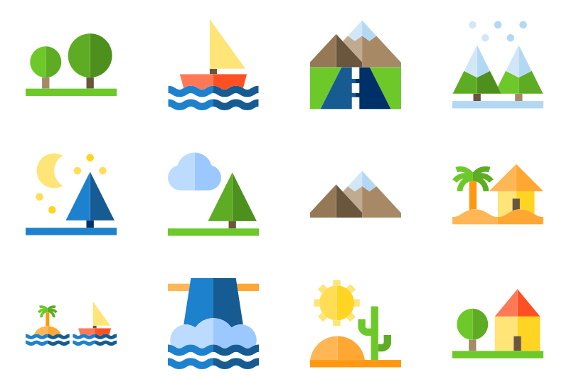 Landscape Set Icon