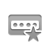 star, password icon