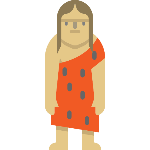 primitive, people, woman, Troglodyte, Stone Age, prehistoric icon