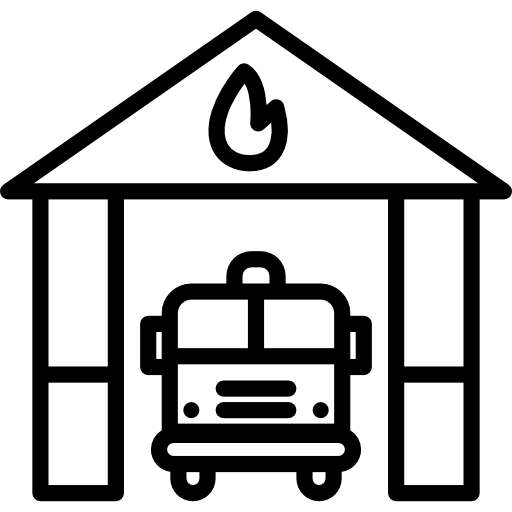 urban, firefighters, Building, Fire Station, truck, buildings ...