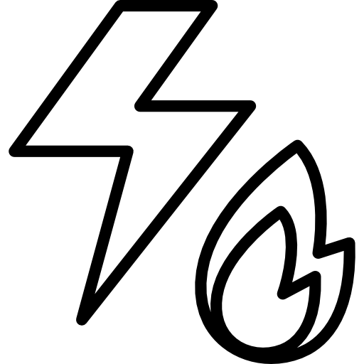 lightning, Electric Fire, Flame icon