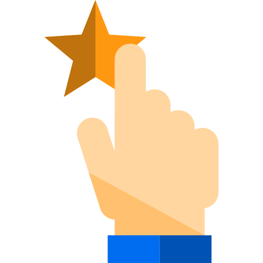 Hand Gesture, star, reward, Appreciation, award, Gestures icon