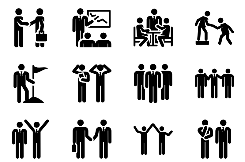 Team Organization Human Pictograms Icon