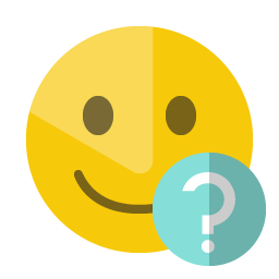 smiley, help icon