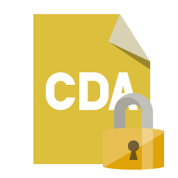 File, Format, Lock, Cda icon