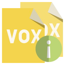 Info, Format, File, vox icon