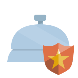 desk, shield, Front icon