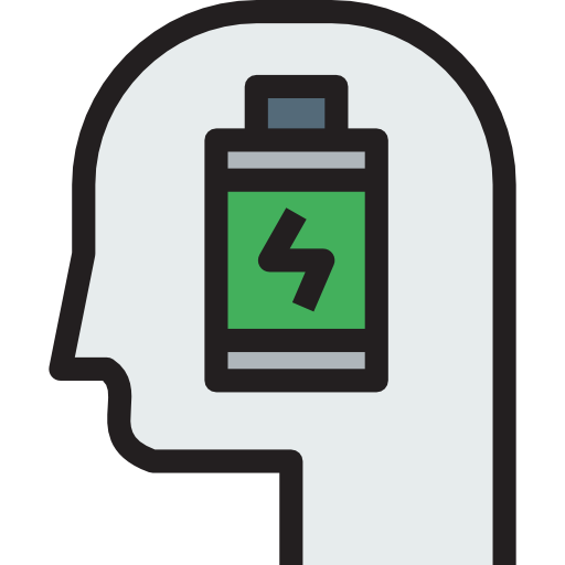 Business And Finance, Brain, Battery, charging, mind, people, head icon