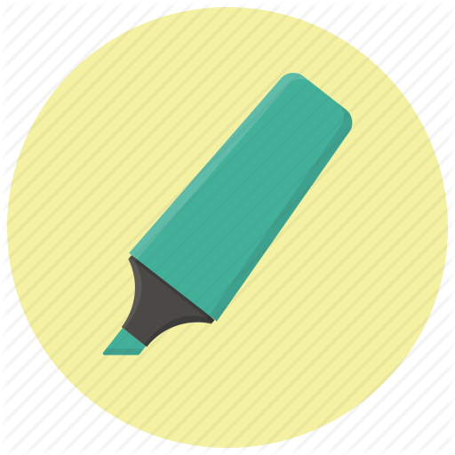 Bold, mark, Highlight, Pointer, marker, colour, Highlighter icon