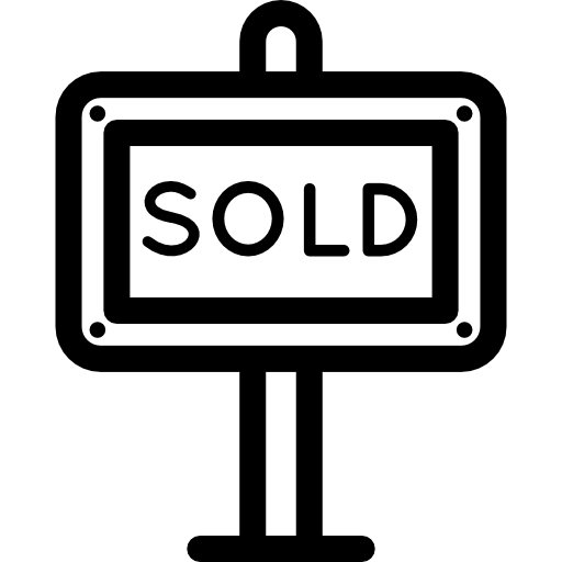 signs, post, sign, sold, real estate icon