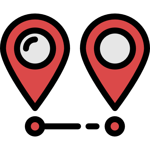 Between, points, Road, travelling, Distance, Placeholders, Maps And ...