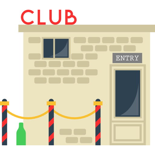 Club, disco, Building, Dance, buildings, party icon