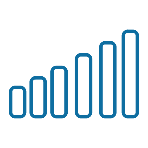 Communication, chart, Connection, internet, network, Bar icon