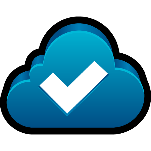Cloud, tick, ok, sync, Check icon